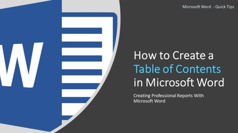 How to Create Professional Reports with Microsoft Word | bpwebs.com