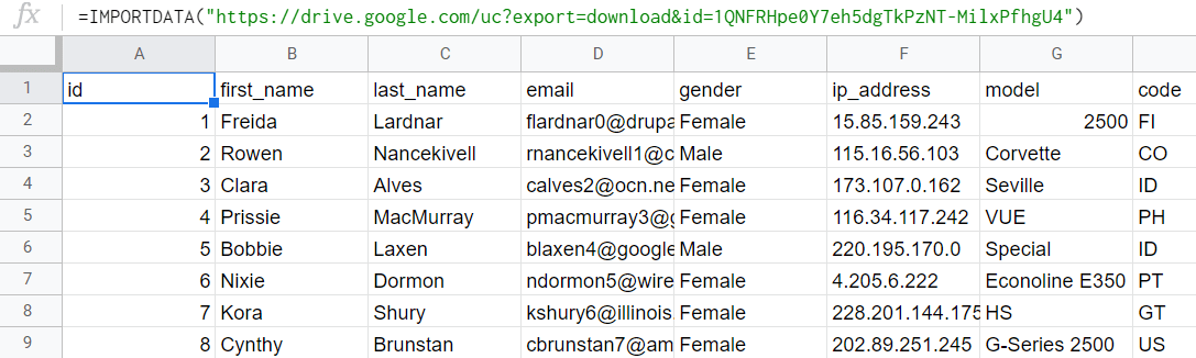 Importing CSV Into Google Sheets (import CSV, TSV, and XLSX) | bpwebs.com