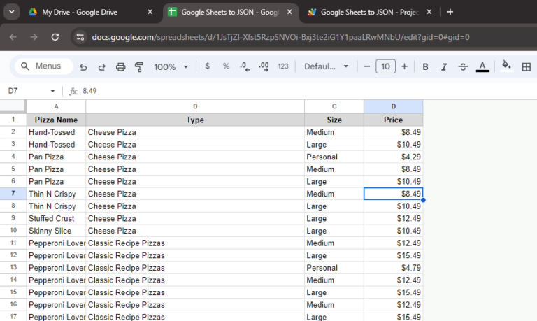 How to Display Google Sheets Data on a Website Using Google Apps Script and DataTables | bpwebs.com