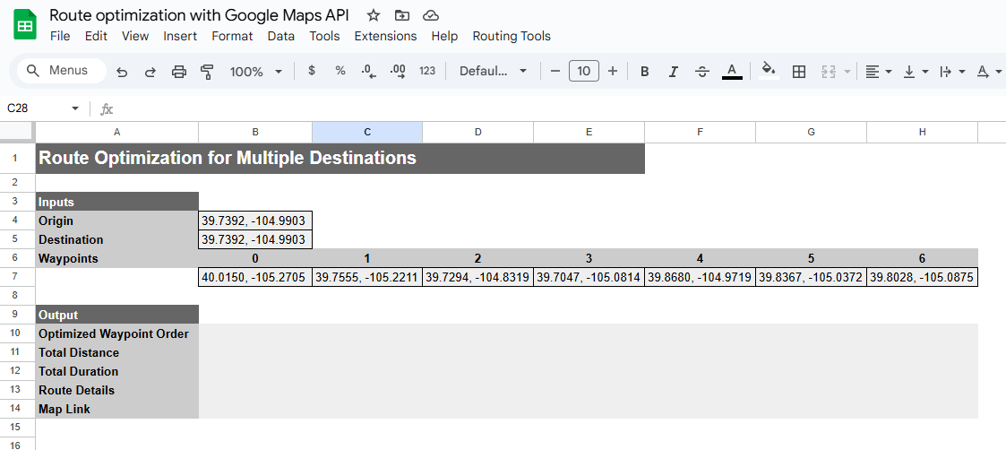 Route Optimization with Google Apps Script and Google Maps | bpwebs.com